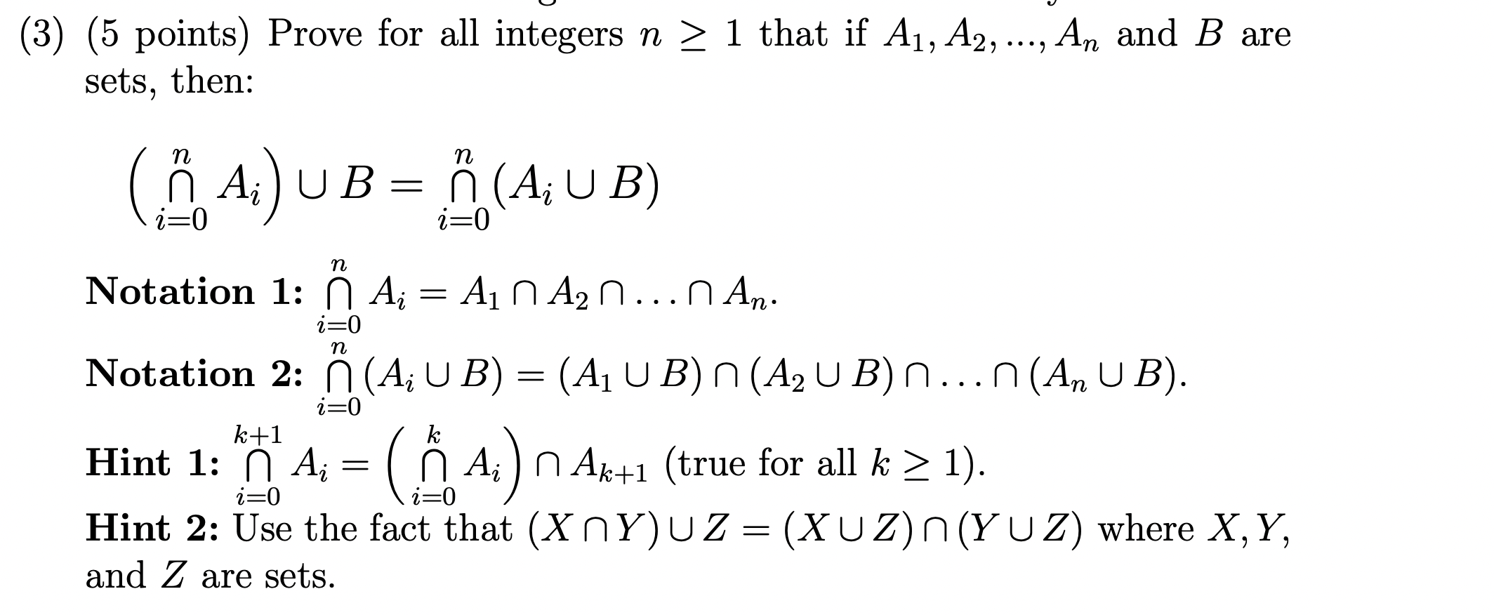Solved ) (3) (5 points) Prove for all integers n > 1 that if | Chegg.com