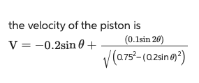 Solved Dynamics Project-Part 1 Introduction The piston's | Chegg.com