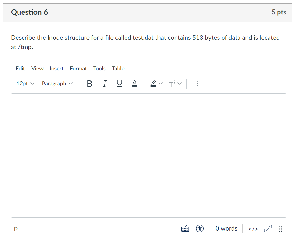 Solved Describe the Inode structure for a file called | Chegg.com