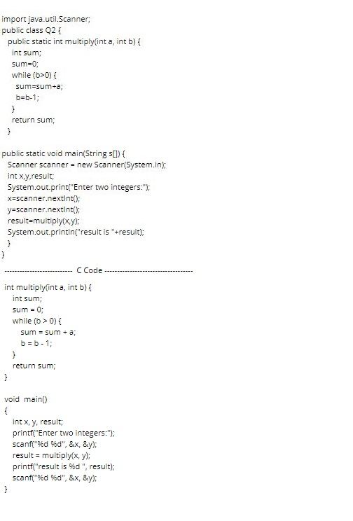Write the Pep/9 equivalent of this java program. | Chegg.com