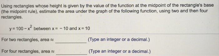 Solved Using rectangles whose height is given by the value | Chegg.com