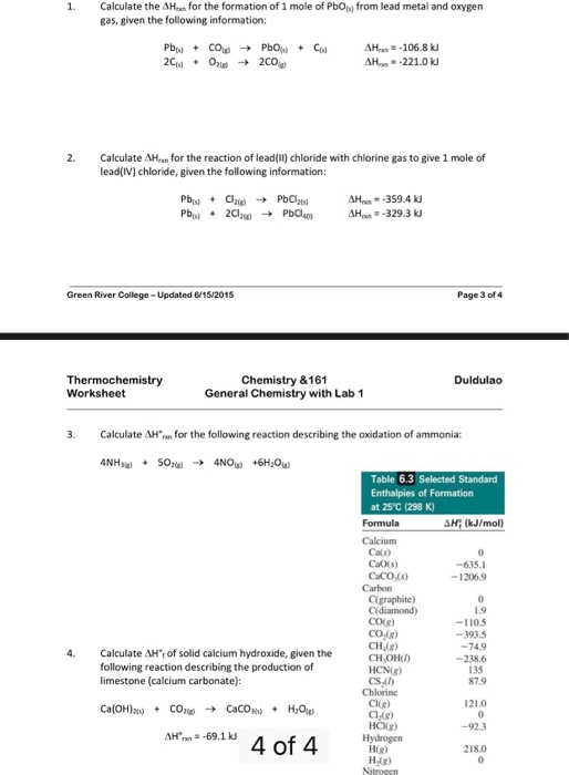 Solved Calculate the Delta H_rxn for the formation of 1 mole | Chegg.com