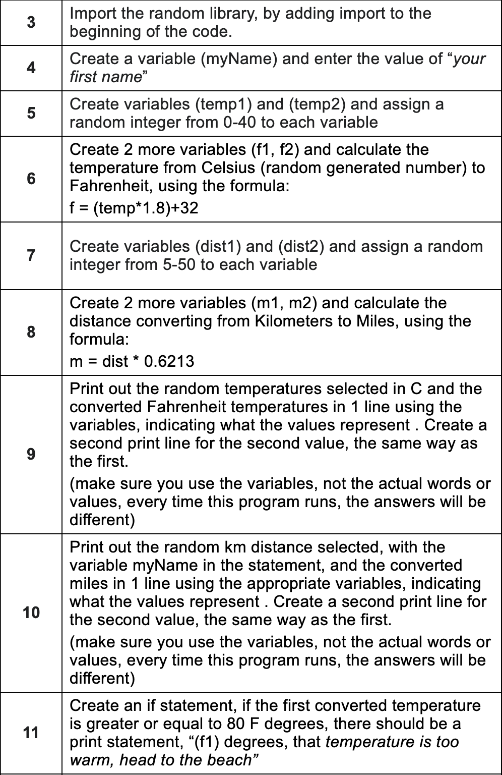 Solved Can you write a code that will run the following | Chegg.com