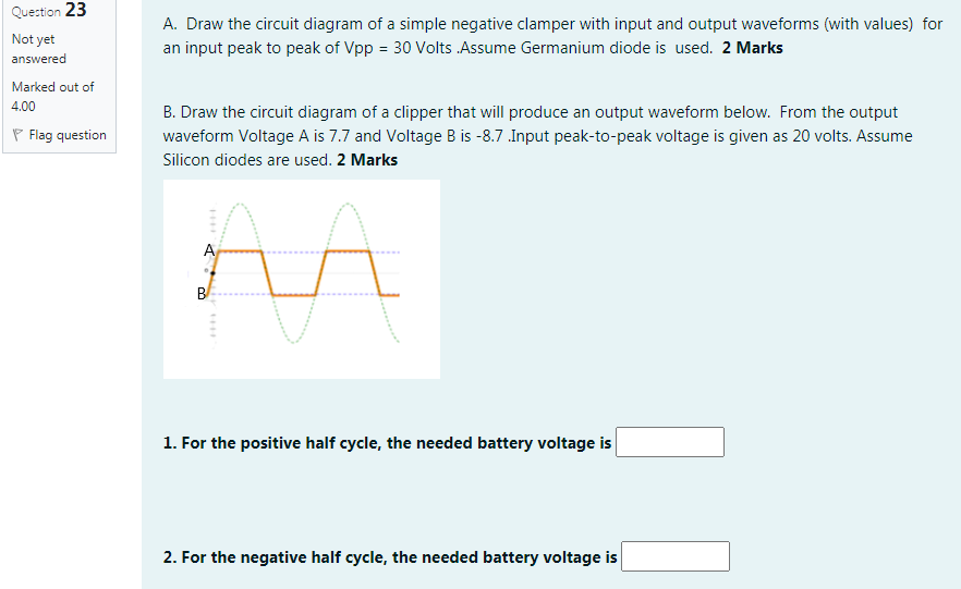 Solved Quection 23 A. Draw the circuit diagram of a simple | Chegg.com