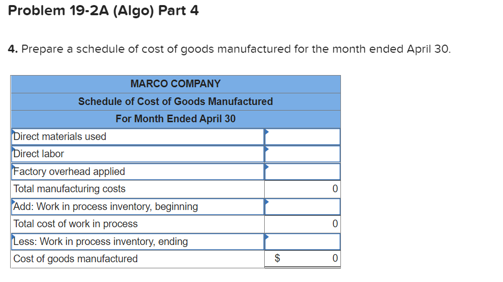 [Solved]: Problem 19-2A (Algo) Computing and recording job