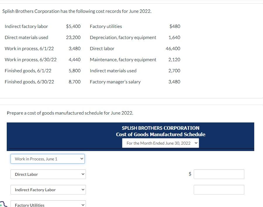 Solved Prepare an income statement through gross profit for | Chegg.com