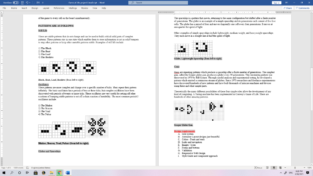 Solved need help with this project all information in the | Chegg.com