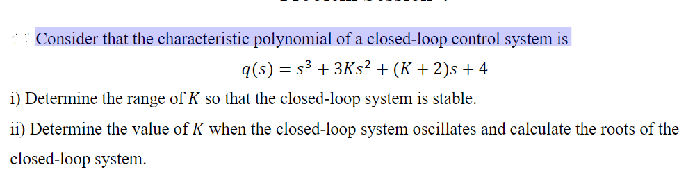 Solved Consider that the characteristic polynomial of a | Chegg.com