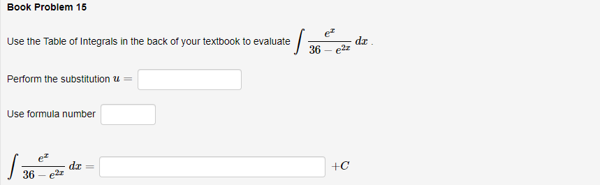 Solved Book Problem 14 Use the Table of Integrals in the | Chegg.com