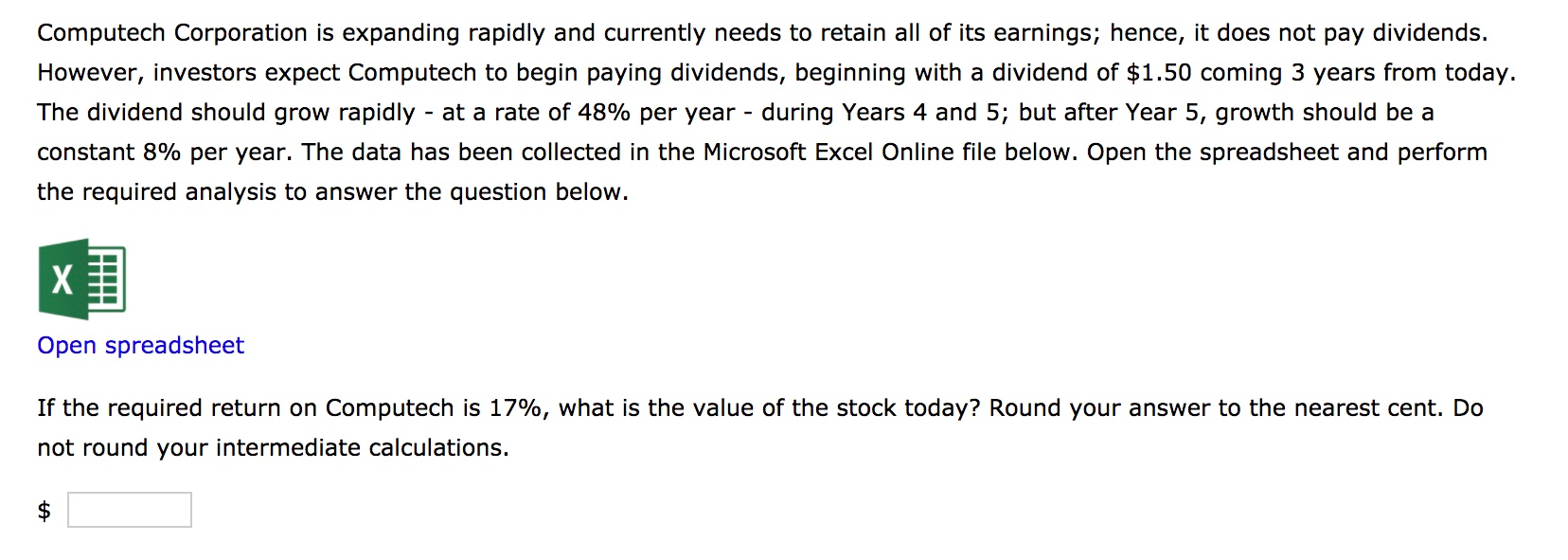 Solved Computech Corporation is expanding rapidly and | Chegg.com
