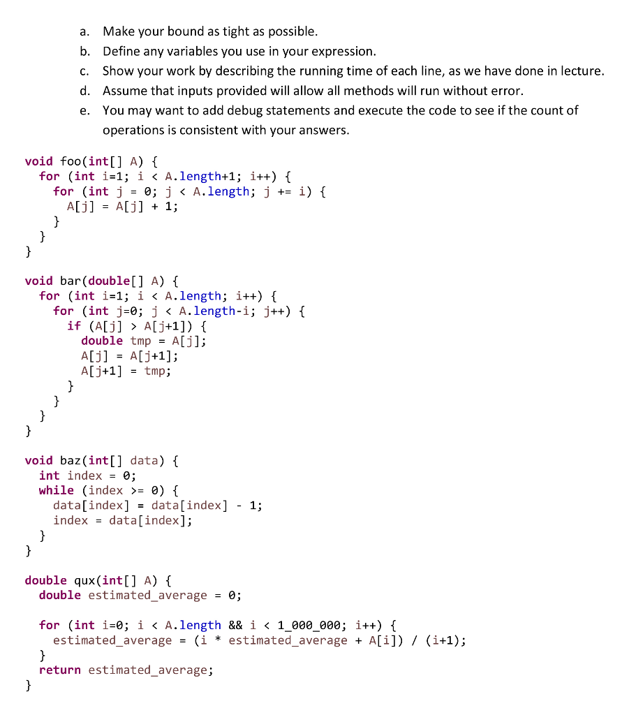 Solved Determine the worst-case running time of the | Chegg.com
