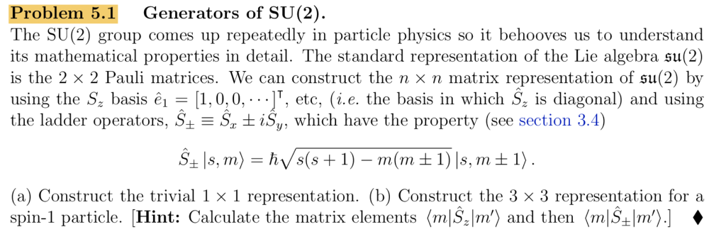 Solved Problem 5.1 Generators of SU(2) The SU(2) group comes | Chegg.com