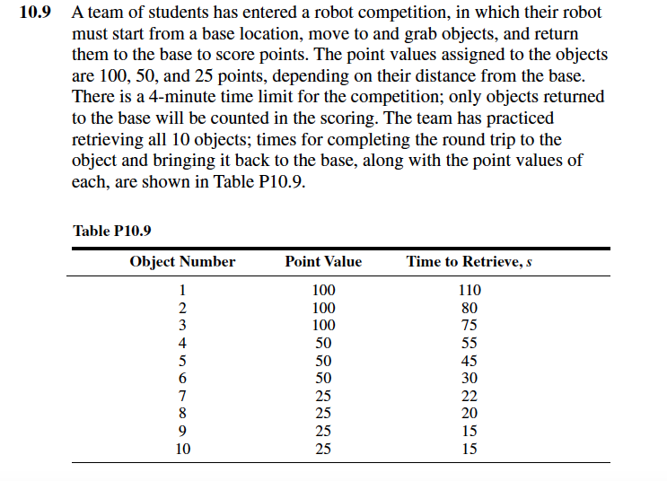 A team of students has entered a robot competition, | Chegg.com