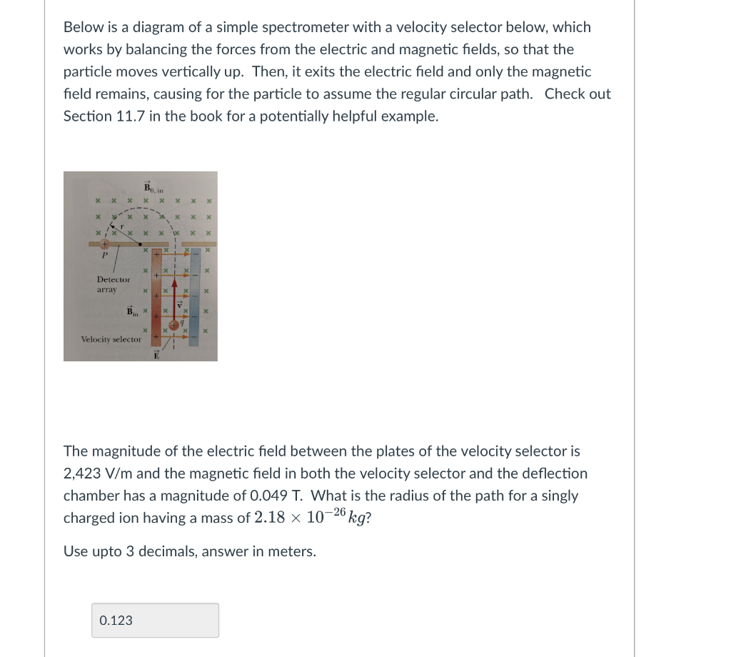 Solved Below is a diagram of a simple spectrometer with a | Chegg.com