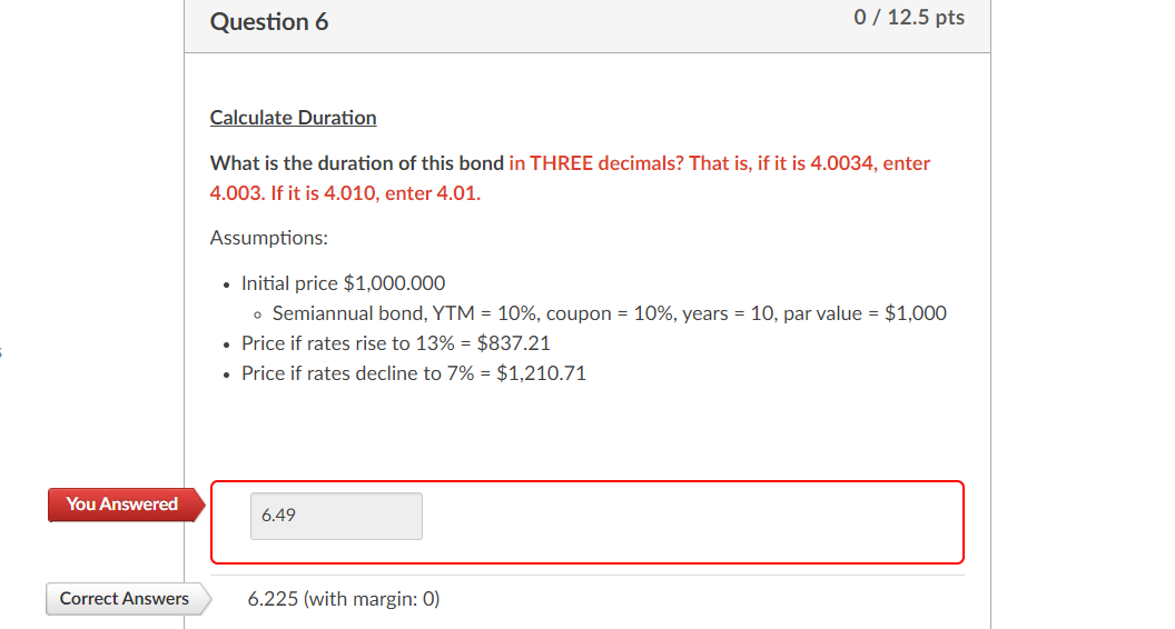 Solved Calculate Duration What is the duration of this bond | Chegg.com