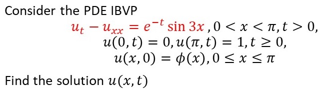 Solved Consider the PDE IBVP\pi | Chegg.com