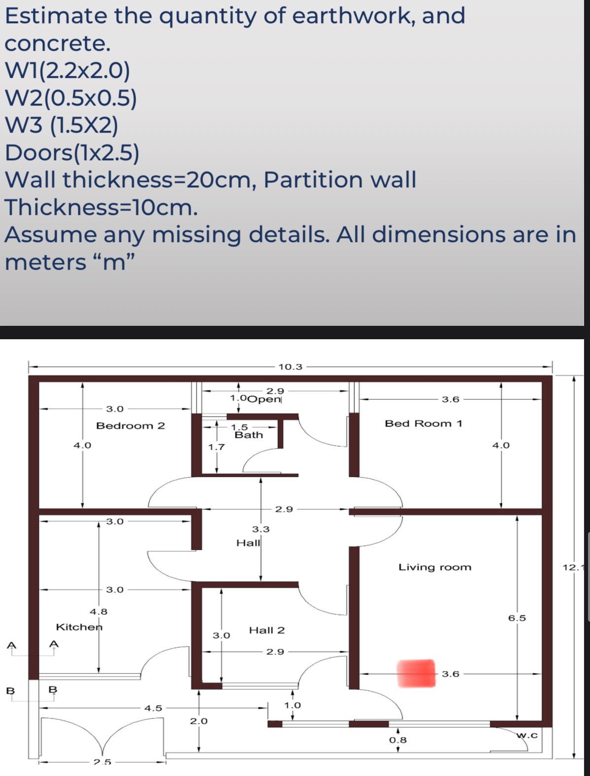 Solved Estimate the quantity of earthwork, | Chegg.com