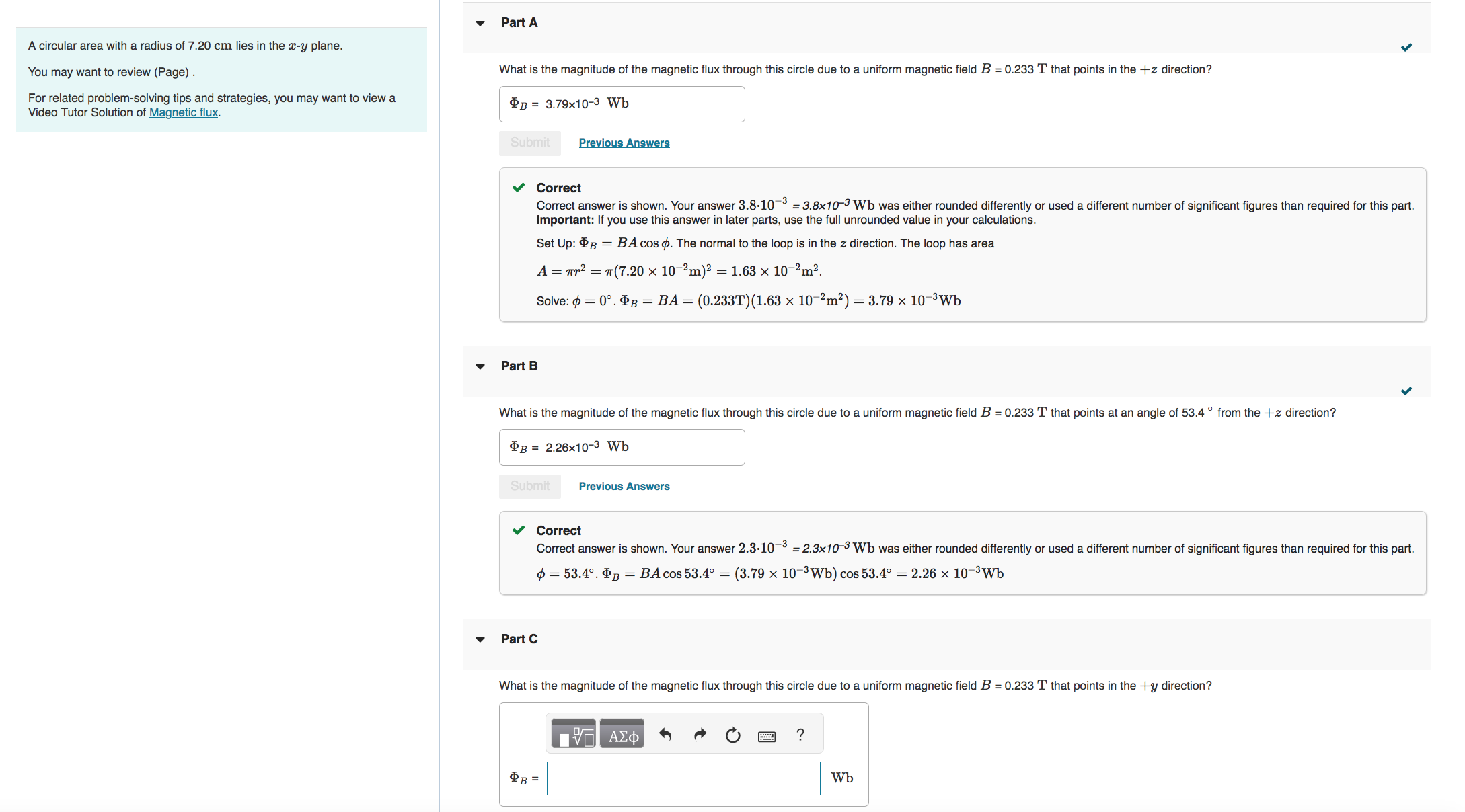 Solved Please answer part cCorrect answer is shown. Your | Chegg.com Solved Please answer part cCorrect answer is shown. Your | Chegg.com