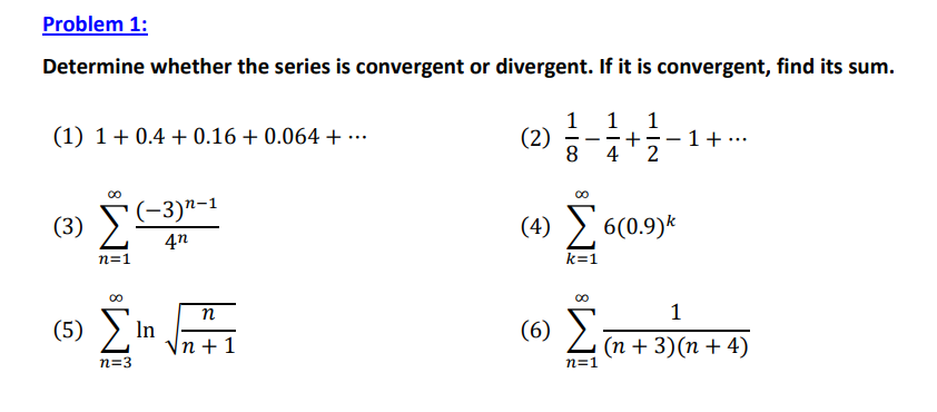 Solved Determine whether the series is convergent or | Chegg.com