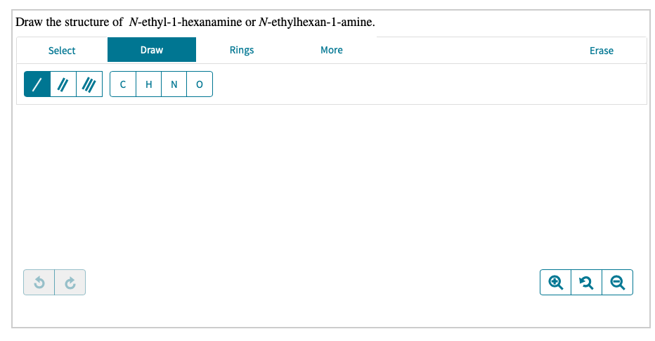 Solved Draw the structure of N-ethyl-1-hexanamine or | Chegg.com