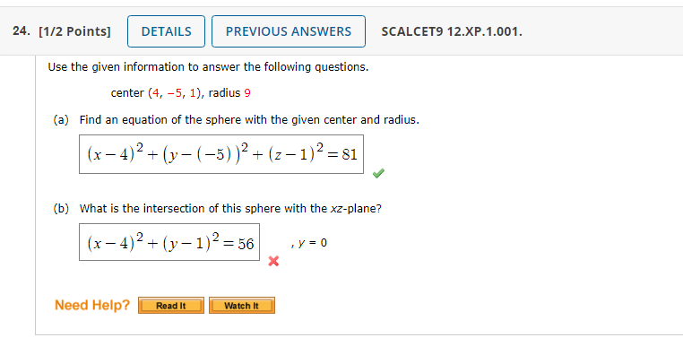 Solved Find an equation of the set of all points equidistant | Chegg.com