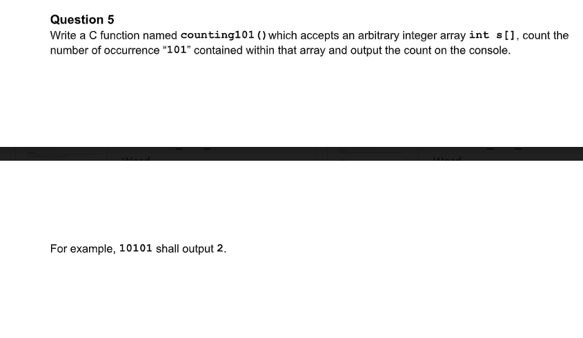 Solved Question 1 Write A Function Named Printarray To 9027
