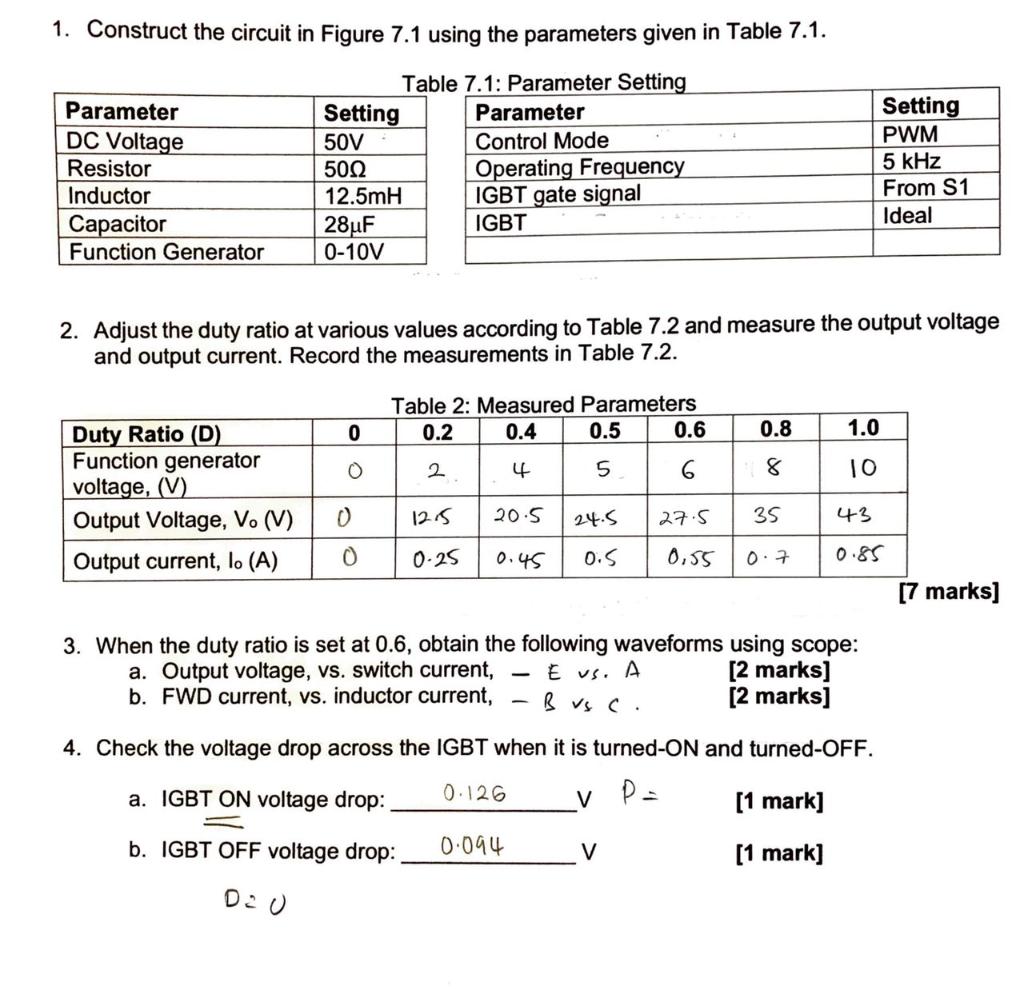 Solved This is a Buck Converter. These are the results | Chegg.com