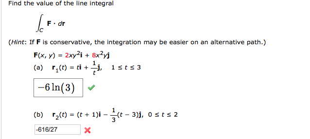 Solved Find the value of the line integral F dr (Hint: If F | Chegg.com