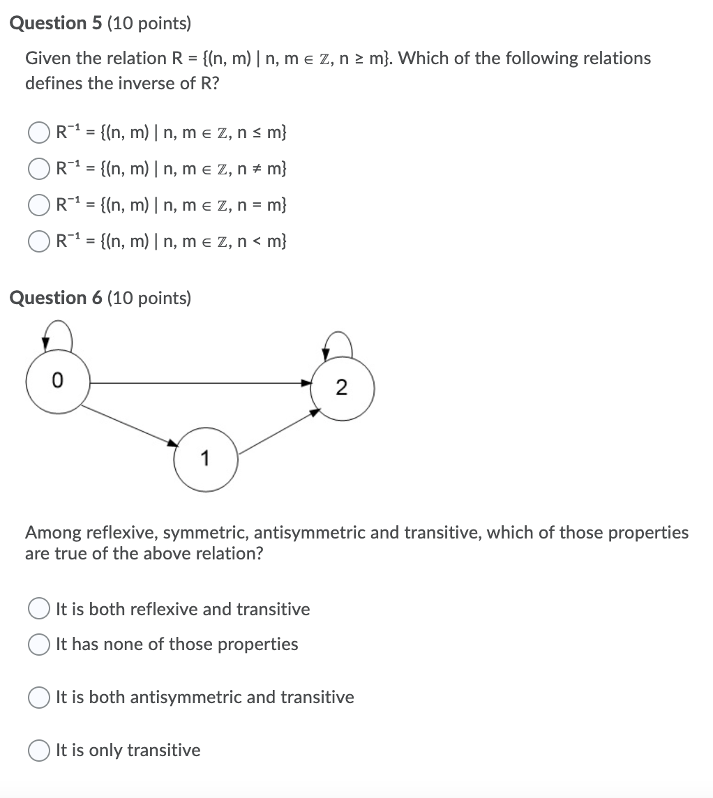 Solved Assume S = {a, b, c} and R is the relation defined on | Chegg.com