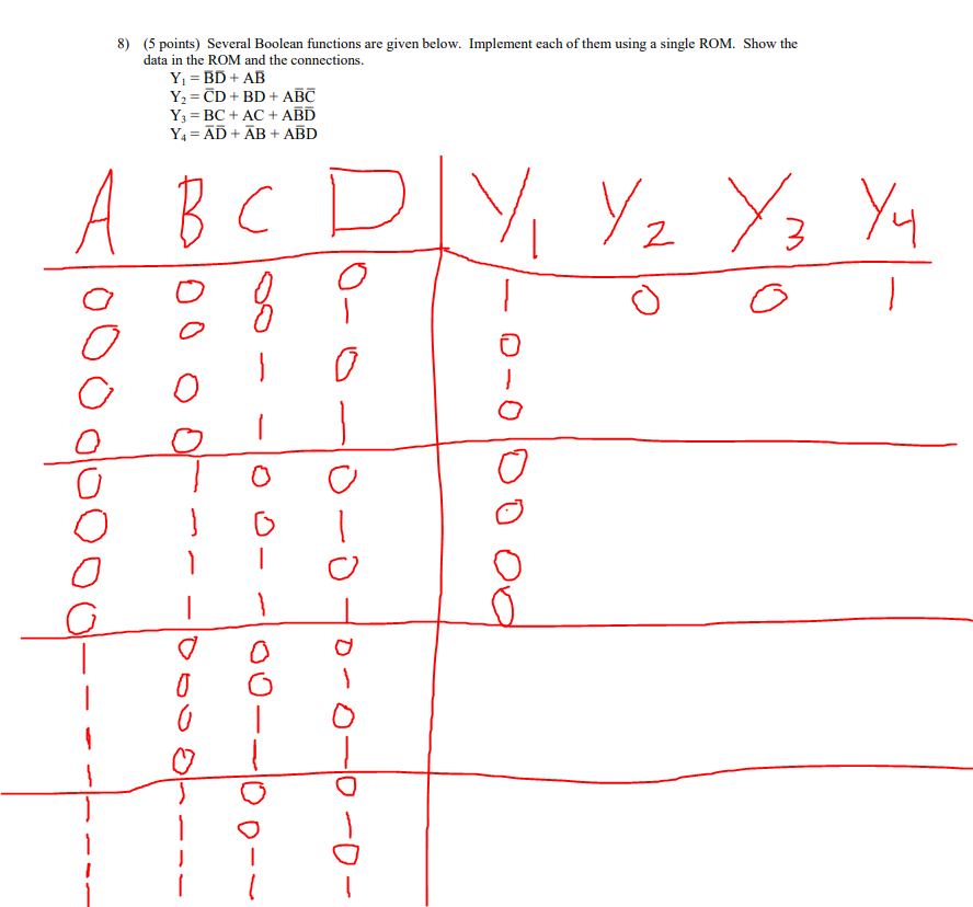 Solved Need help filling out this truth table, please fill | Chegg.com