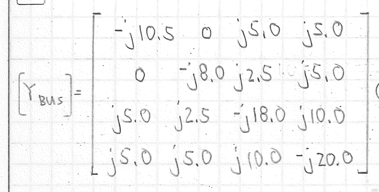 Solved Struggling with how to get the Zbus from the Ybus... | Chegg.com