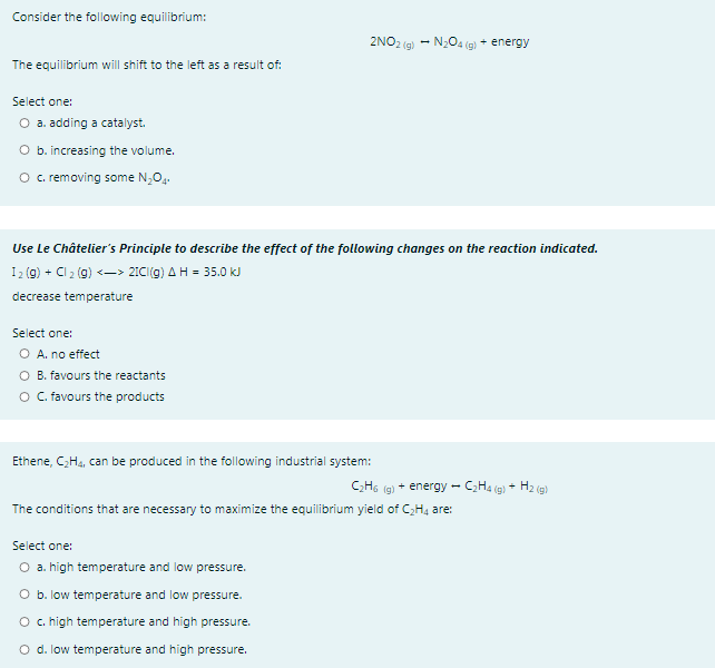 Solved Consider the following equilibrium: 2NO2 (g) - | Chegg.com