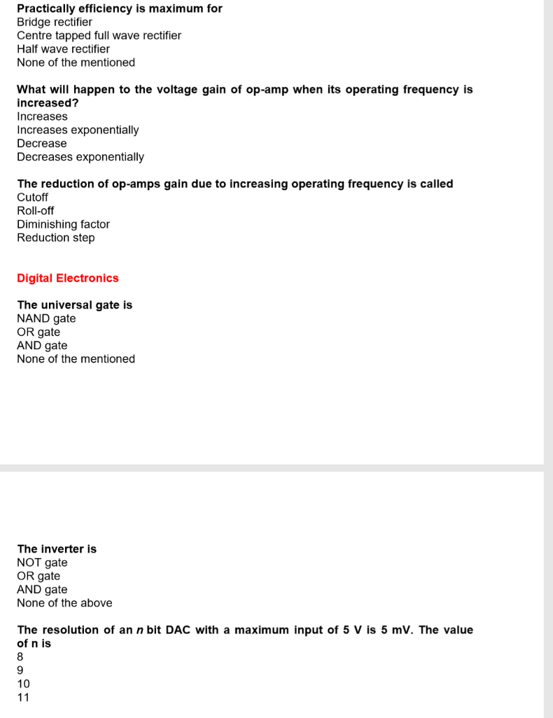 Solved Practically efficiency is maximum for Bridge | Chegg.com