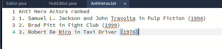 Solved Implement the following Editor Operations You can add | Chegg.com