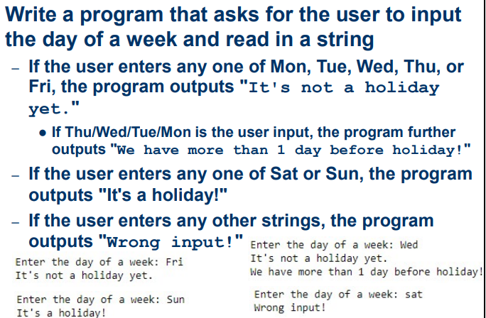 Solved Write a program that asks for the user to input the | Chegg.com