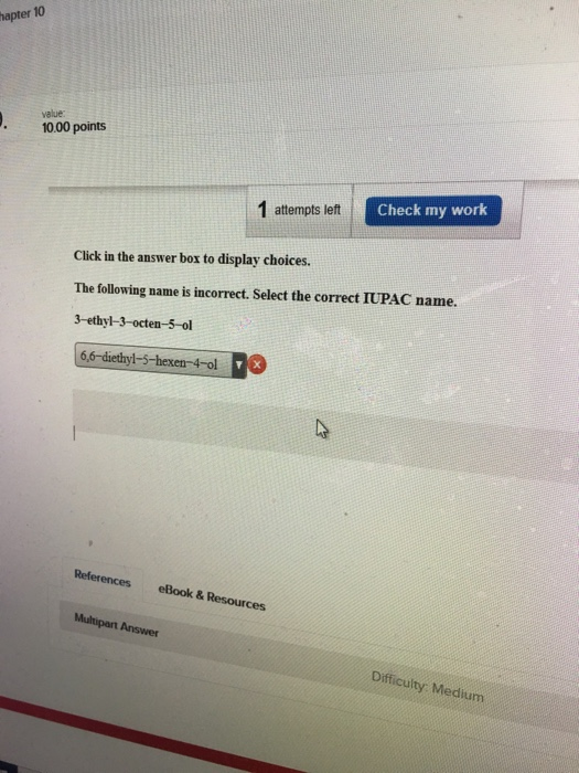Solved apter 10 value 10.00 points 1 attempts left Check my | Chegg.com