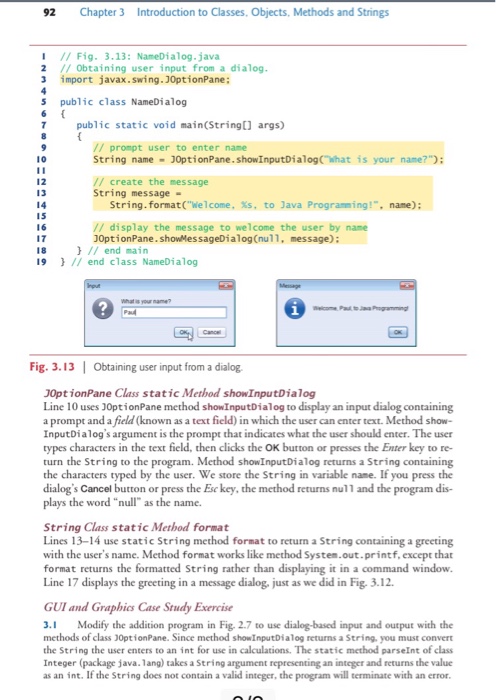 Solved Study the 3-page "Simple Swing Dialogs" companion | Chegg.com