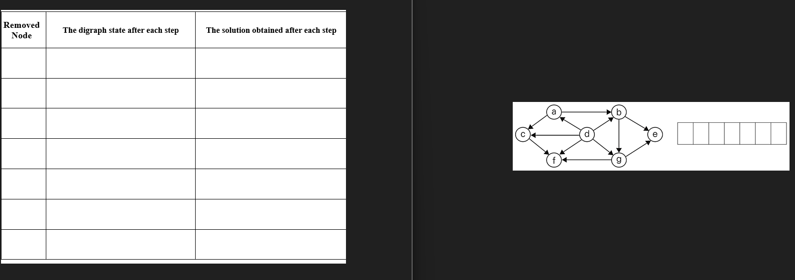 Solved Show the solution obtained after each step of | Chegg.com