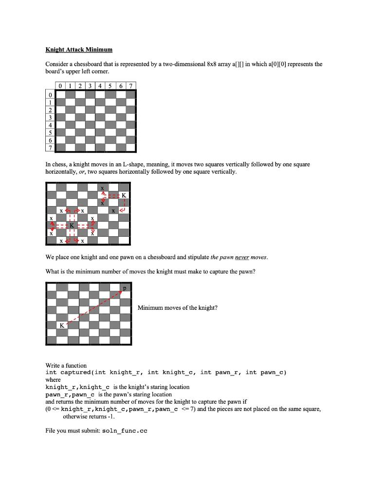 Knight Attack Minimum Consider A Chessboard That Is 