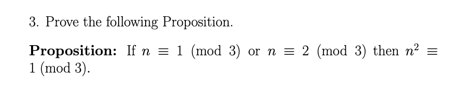 Solved 3. Prove the following Proposition. Proposition: If | Chegg.com
