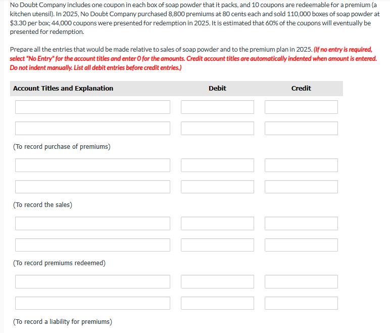 Solved No Doubt Company includes one coupon in each box of | Chegg.com