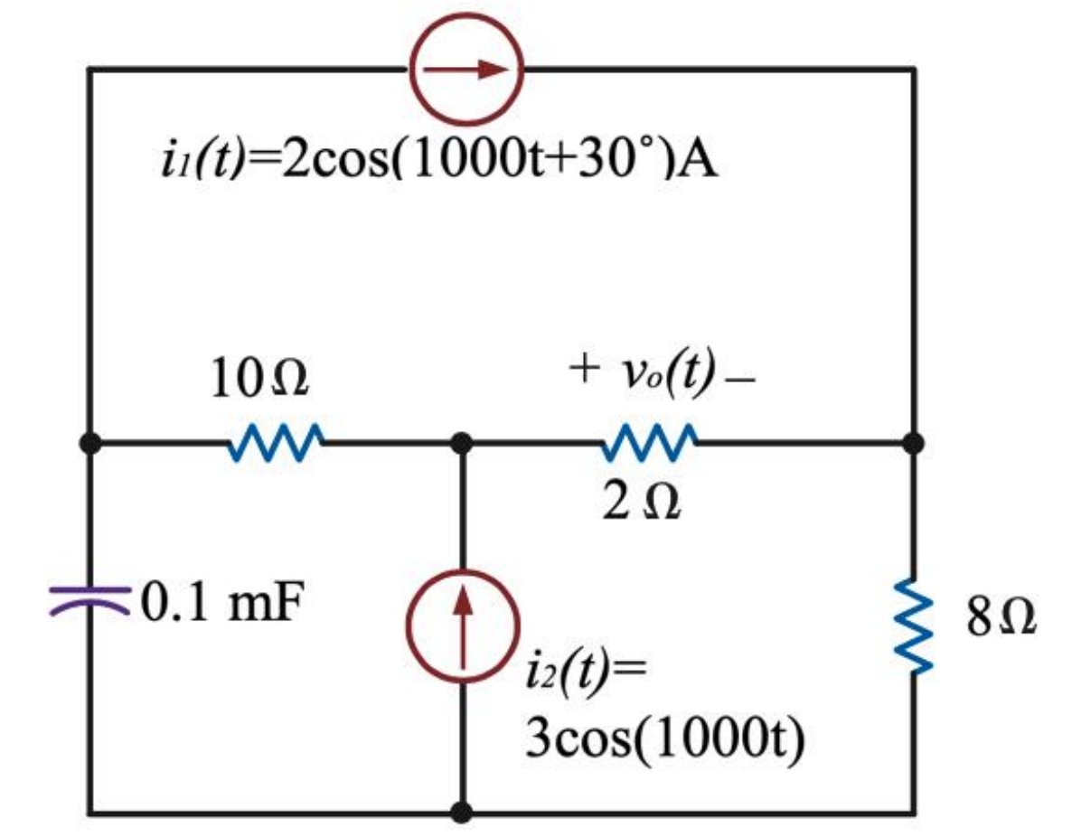 Solved CONVERT TO FREQUENCY DOMAIN AND FIND V0(T) AS A | Chegg.com