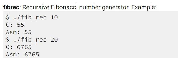 Solved fibrec: Recursive Fibonacci number generator. | Chegg.com
