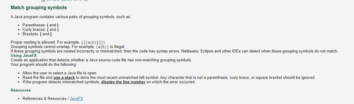 Solved Match grouping symbols A Java program contains | Chegg.com Solved Match grouping symbols A Java program contains | Chegg.com