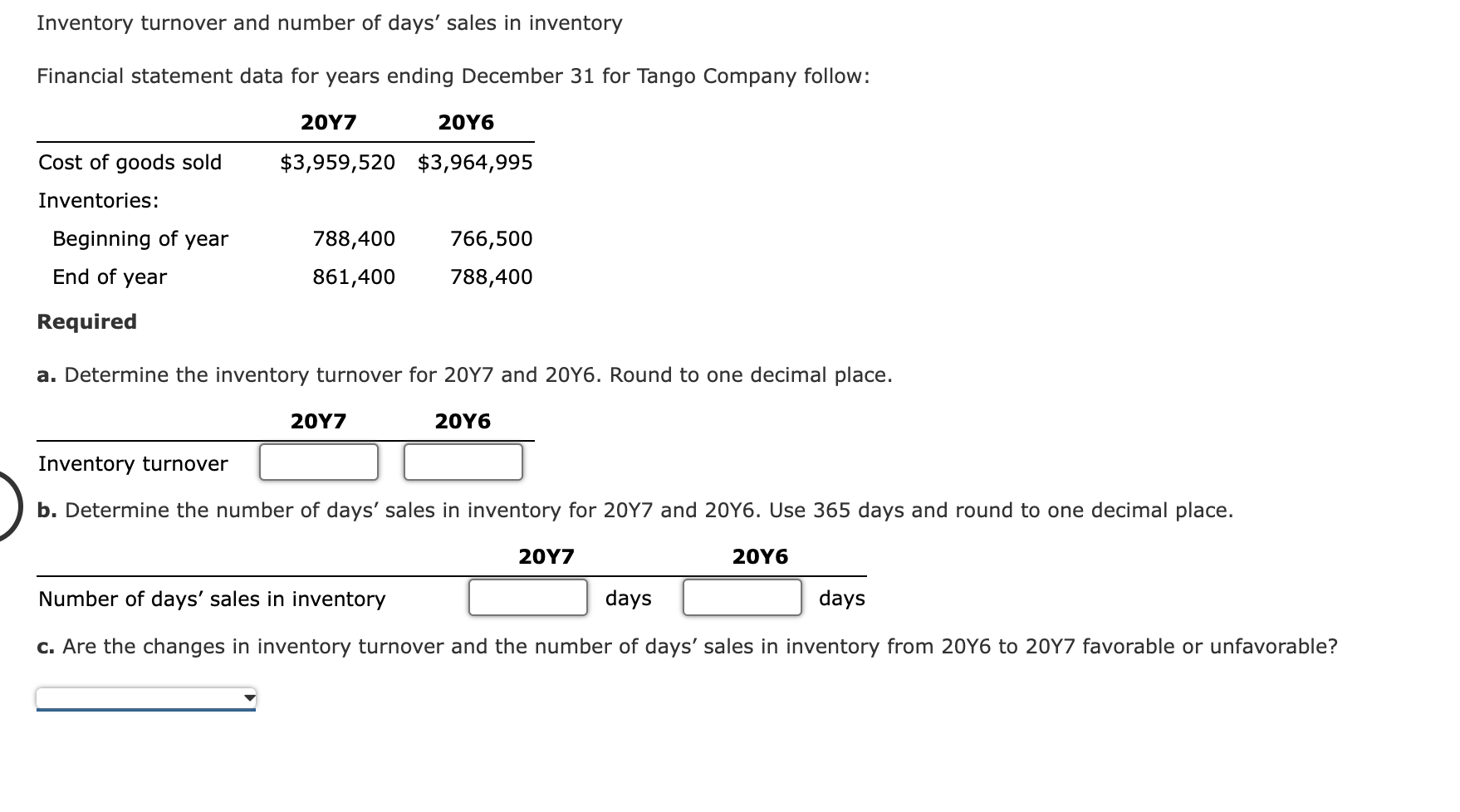 Solved Financial statement data for years ending December 31 | Chegg.com