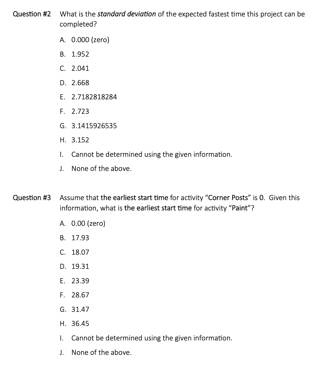 Solved Please verify answers for the followingF 2. J 3. J 4. | Chegg.com