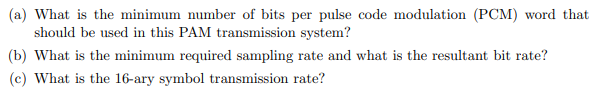 Solved 4. (20pt) The information is in analog waveform, | Chegg.com