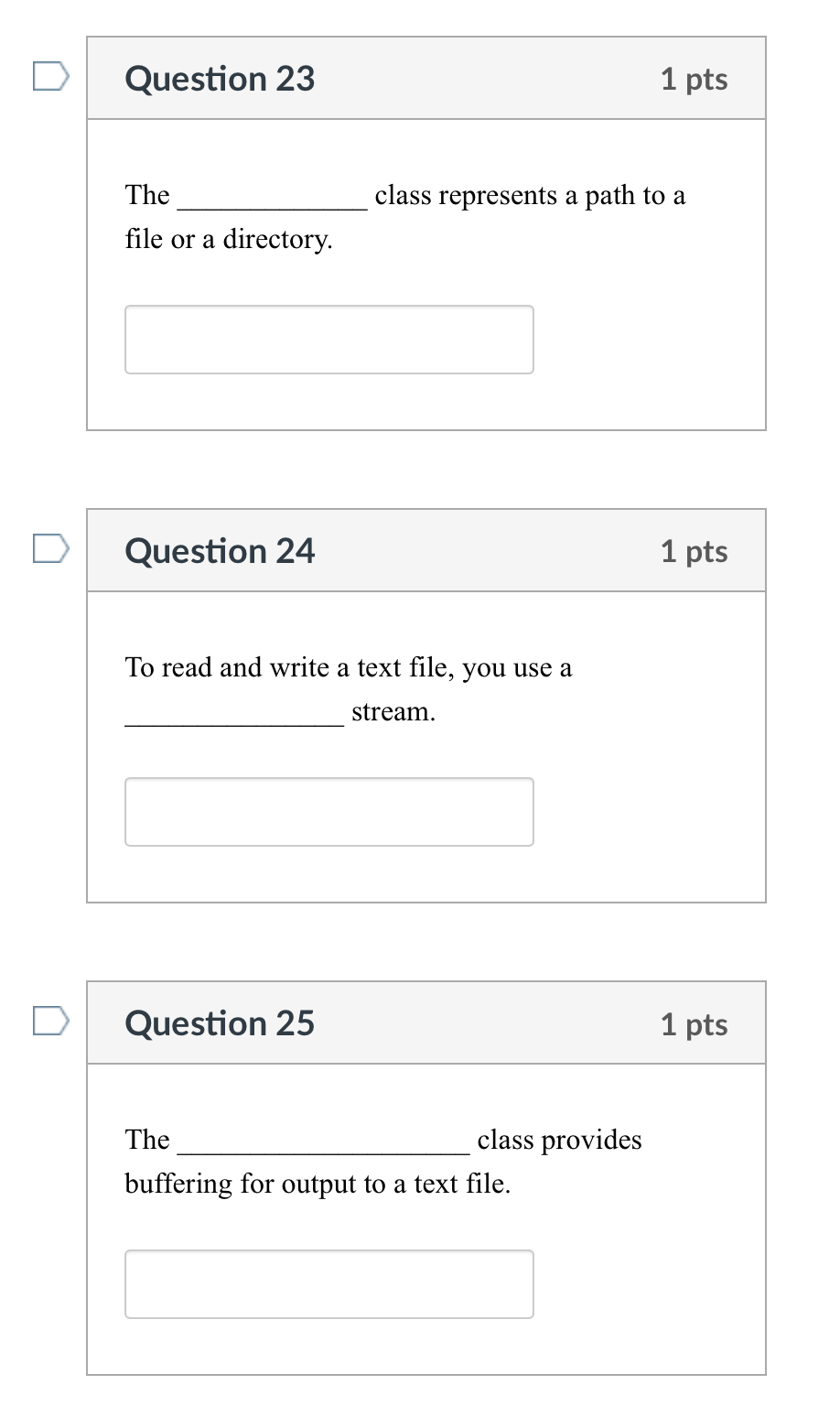 Solved The class represents a path to a file or a directory. | Chegg.com