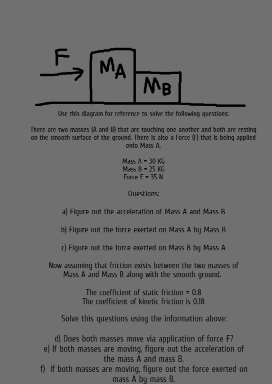 Solved E F MA MB Use this diagram for reference to solve the | Chegg.com