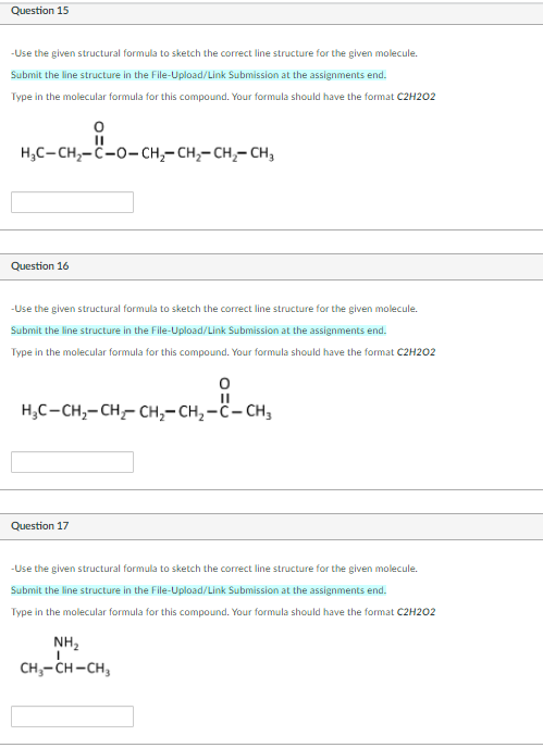 Solved Question 15 -Use the given structural formula to | Chegg.com